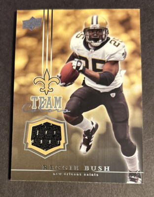 REGGIE BUSH 2008 Upper Deck Football Team Colors Memorabilia #TC-RB ...