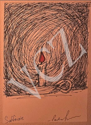 Suffocate in Pen by Victor C. Zephyr Signed Original Art (Candle Series ...