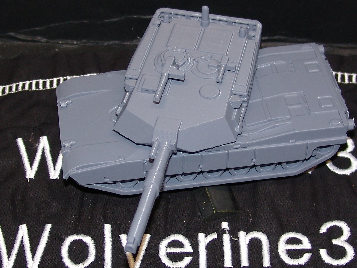 15mm Scale Tank US M1A1 Abrams Main Battle Tank 15mm Scale Model - For ...