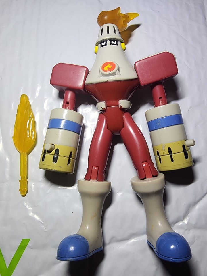 MegaMan NT Warrior Virus Attack TORCHMAN 5" Figure Mattel 2004 With ...