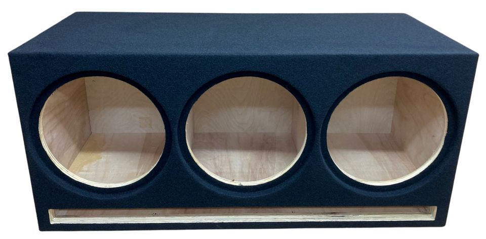 Slot Ported Vented Sub Box Enclosure for 3 12" Subs - 4.5 CF NET - 32Hz ...