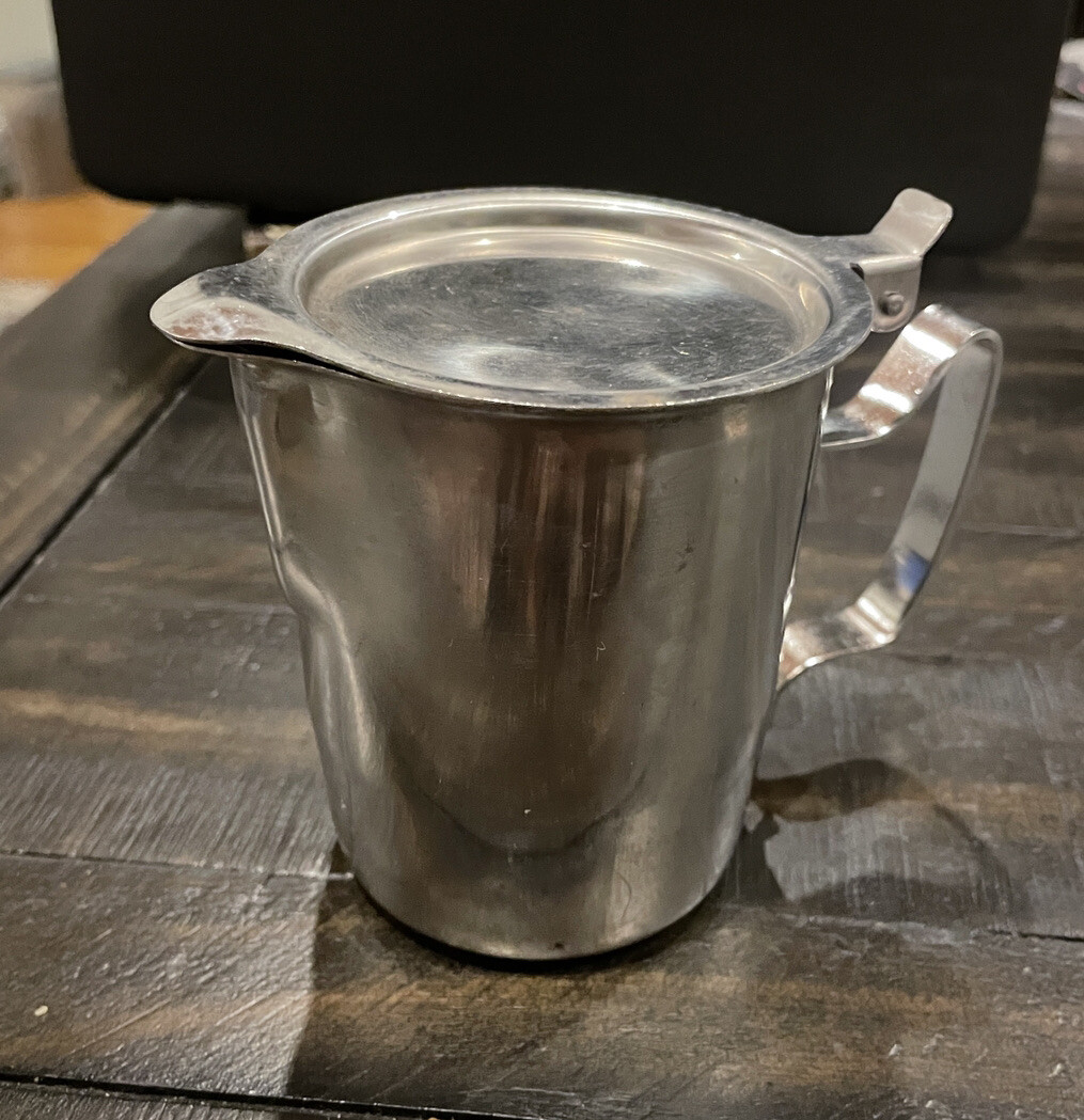 Vintage CAPCO 18-8 Stainless Steel Creamer Dispenser with Lid Made in ...