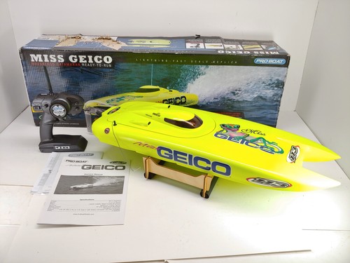 *RARE* MISS GEICO 29" 30" BRUSHLESS CATAMARAN RTR 2.4GHZ RC SPEEDBOAT ...
