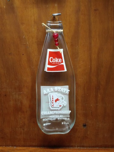 1986 AAA STATE COCA COLA; ACL SODA BOTTLE; (FLATTEN); (Up-cycled); 10 ...