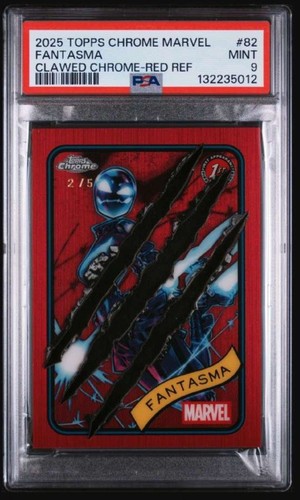 CLAWED CHROME-RED REFRACTOR [#2/5]FANTASMA 82 2025 TOPPS CHROME MARVEL ...
