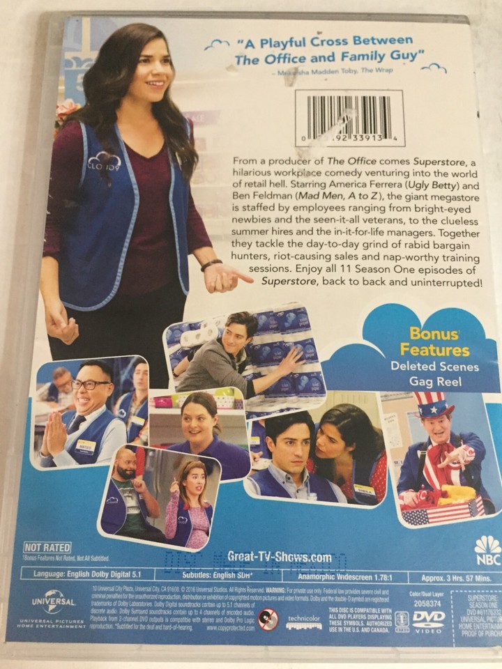 Superstore Season One DVD Ships Free Same Day With Tracking | eBay