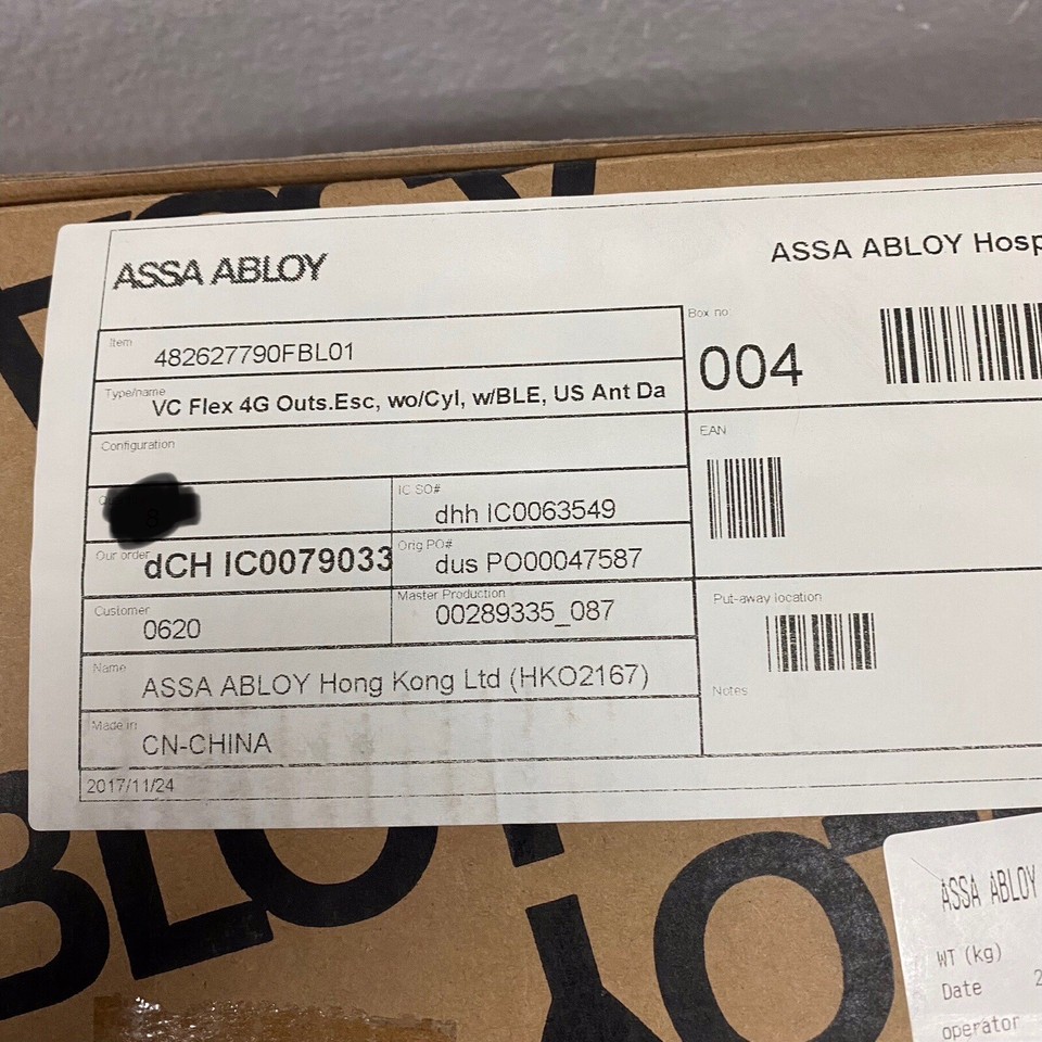 Assa Abloy Vingcard LCU 6334 Vic Flex (4G) Outs.esc, wo/ble, Door Lock ...
