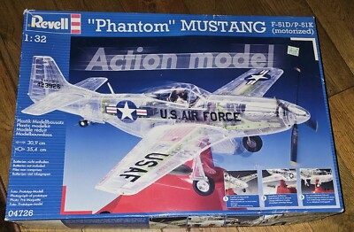 New 2005 Revell "Phantom" Mustang Model Kit, 1/32 Scale, No. 04726 | eBay
