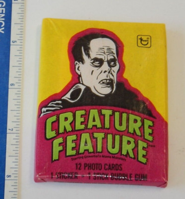 VINTAGE, ORIGINAL 1980 TOPPS CREATURE FEATURE SEALED WAX PACK, PHANTOM | eBay