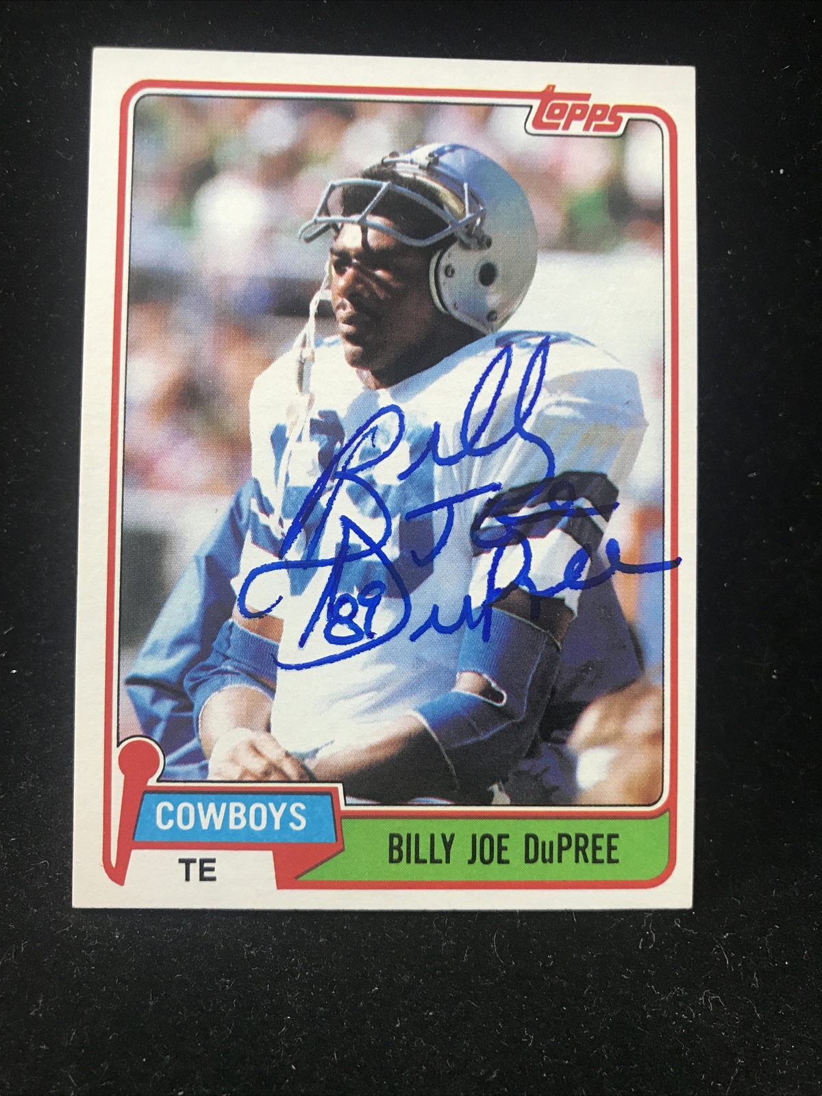 Billy Joe Dupree -Michigan State- Dallas Cowboys Autographed Card | eBay