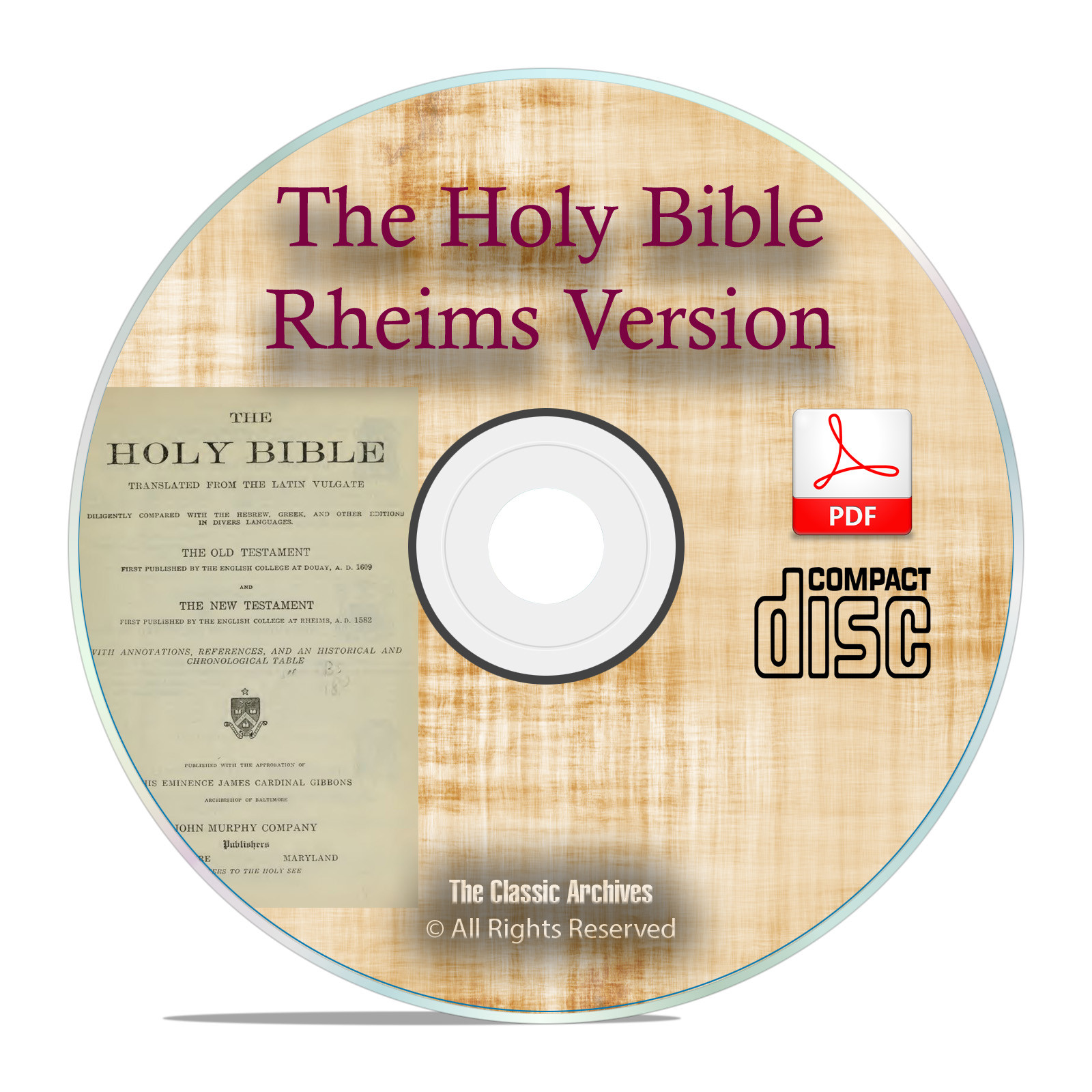 DOUAI DOUAY RHEIMS VERSION, CATHOLIC BIBLE With Apocrypha History CD ...