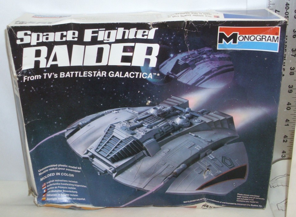 MONOGRAM BATTLESTAR GALACTICA SPACE FIGHTER RAIDER BUILT UP WITH BOX 1978 6027 | eBay