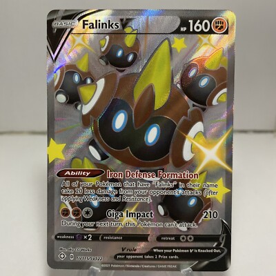 Pokémon TCG Falinks V Shining Fates SV115/SV122 Holo Shiny Holo Rare | eBay