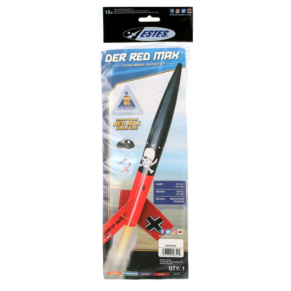Der Red Max Flying Model Rocket Kit | eBay