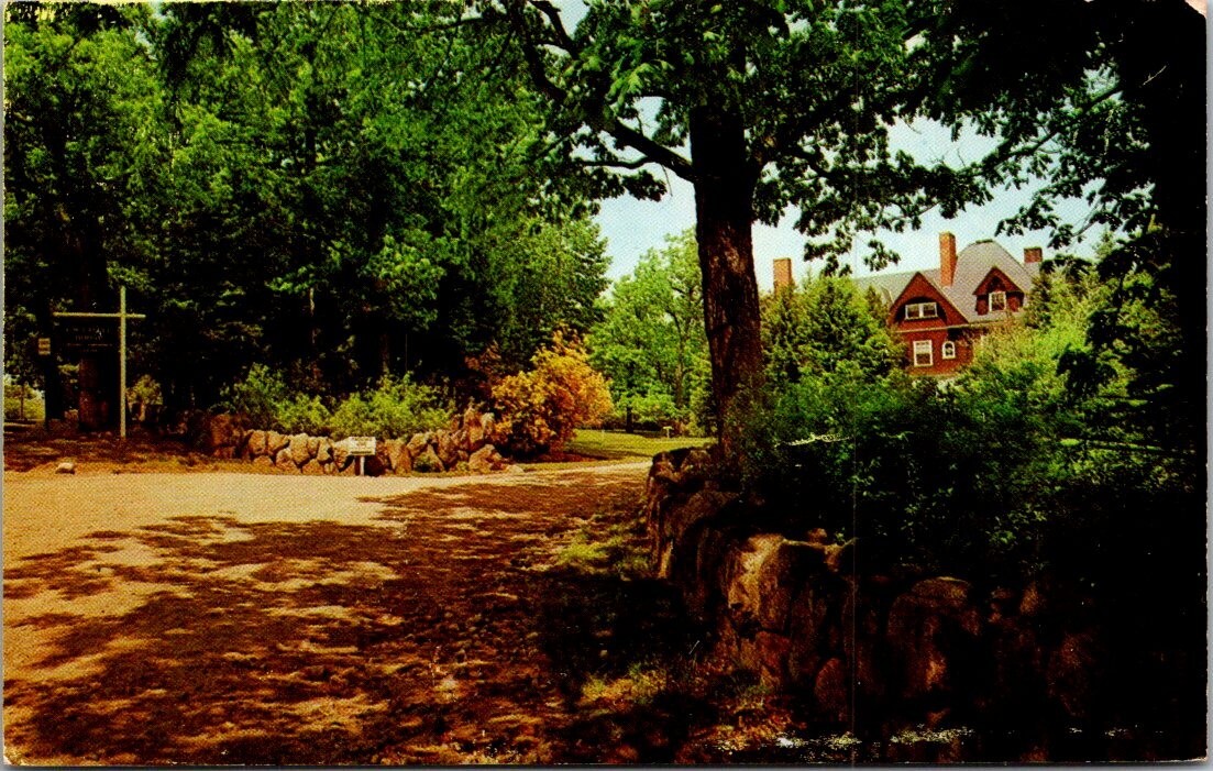 Postcard C W Lasell House Whitinsville Mass Chrome | eBay