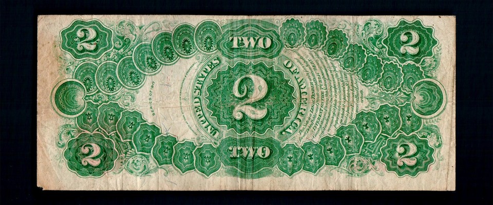 $2 1917 Large Size Legal Tender Note Red Seal Free Shipping (A84) | eBay
