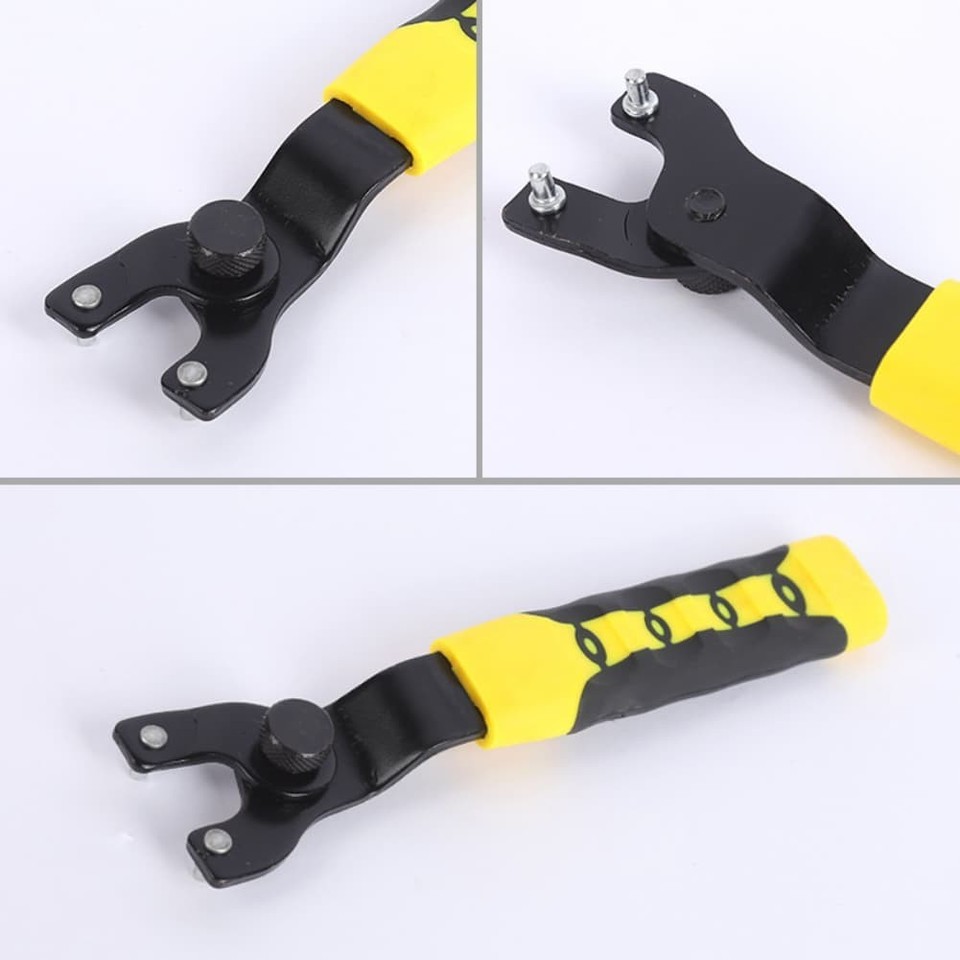 For Angle Grinder Lock Nut Adjustable Pin Wrench with Detachable Handle ...