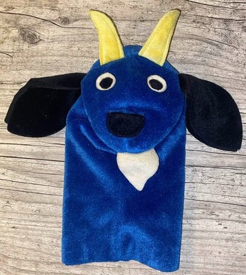 BABY EINSTEIN Kids II 2006 Blue Vincent Van Gogh GOAT Hand PUPPET Plush ...