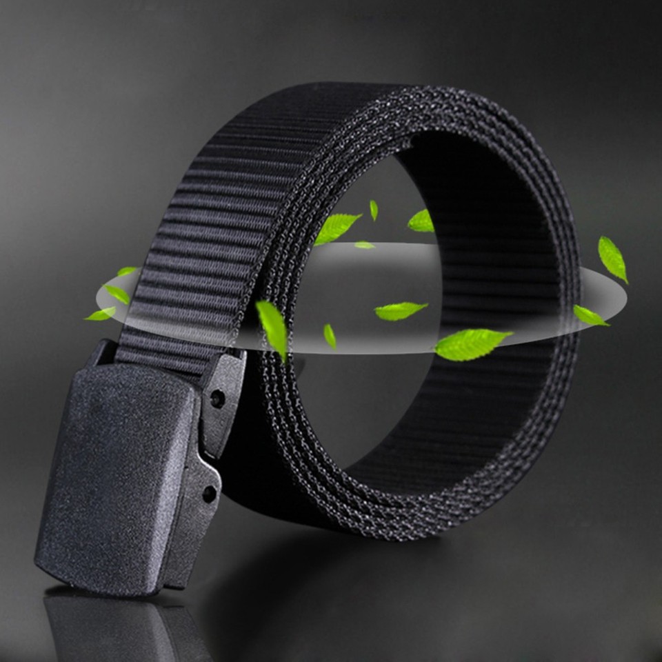 Canvas Military Belt Metal-free Plastic Belts for Men Airport Mens ...