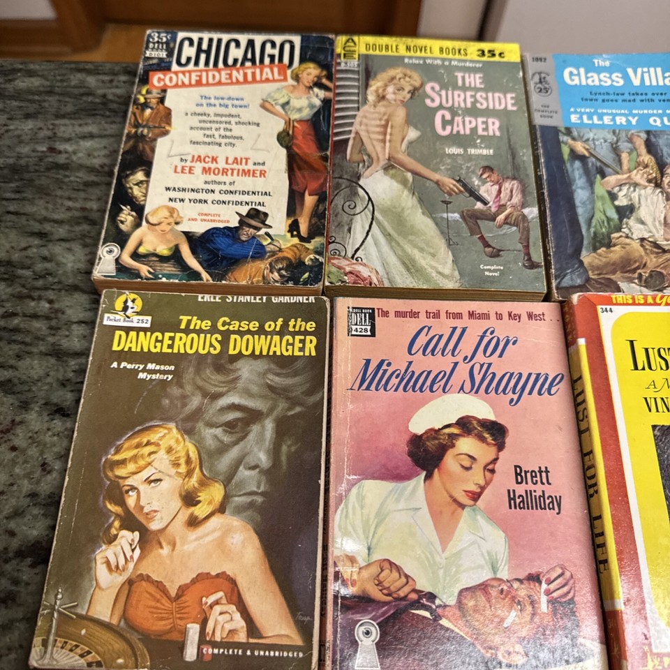Vintage murder mystery paperback books Romance Sleaze Gga Pulp 1960S ...