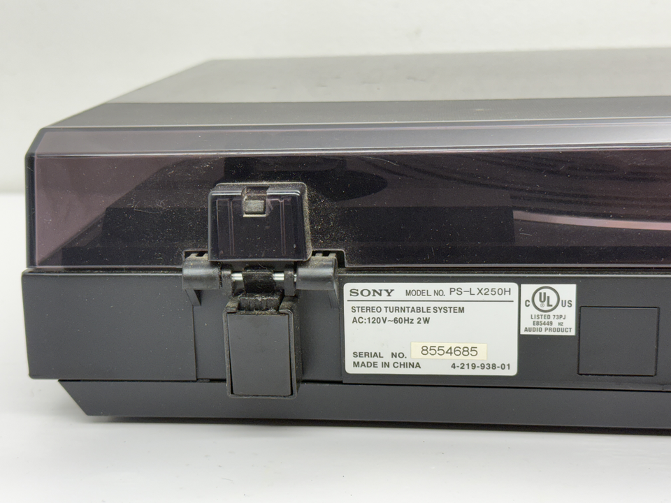 SONY PS-LX250H Stereo Full Automatic Turntable System Record Player ...