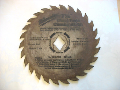 Milwaukee 7-1/4" Chisel Tooth Combination Circular Saw Blade 48-40-1755 ...
