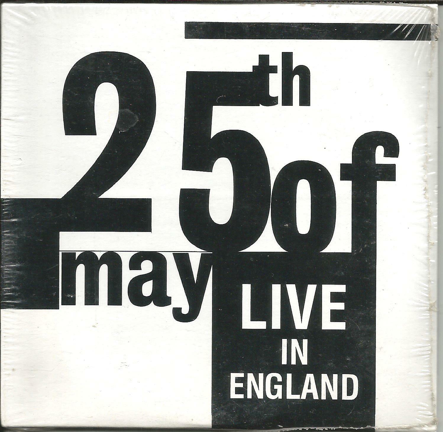 25th OF MAY Rare LIVE IN ENGLAND 4 RARE TRX PROMO CD Single SEALED ...