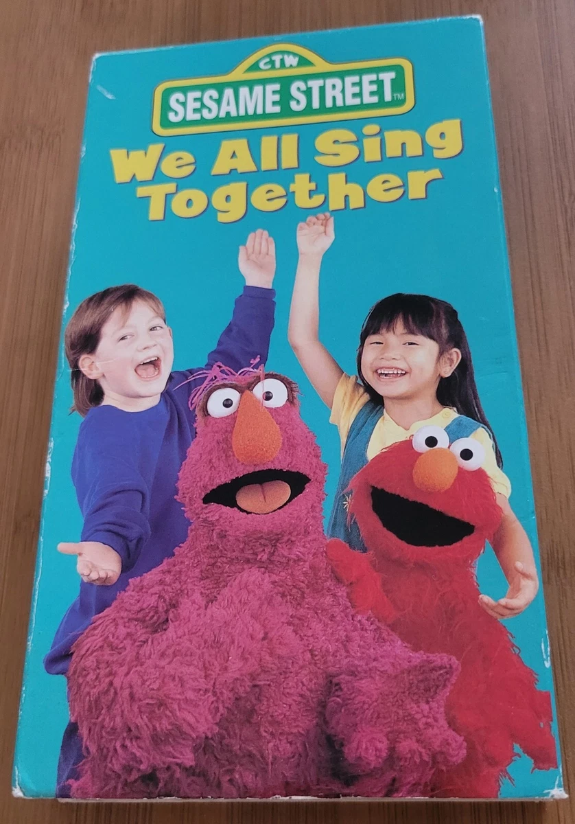 Sesame Street We All Sing Together Vhs Sony