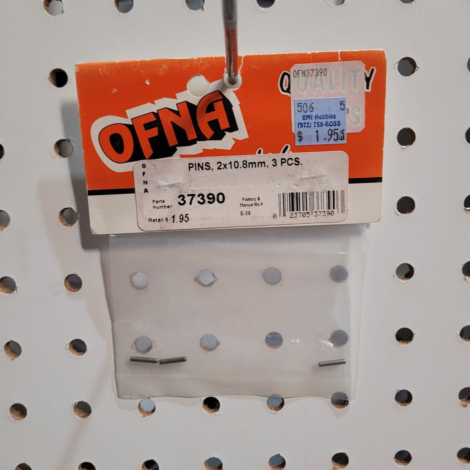 OFNA Racing 37390 Pins 2x10.88mm, 3 Pcs. JL10 NIP NOS Vintage RC Part ...