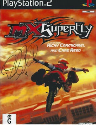 RICKY CARMICHAEL Signed 8.5 x 11 Photo MOTOCROSS Racing SUPERCROSS Free ...