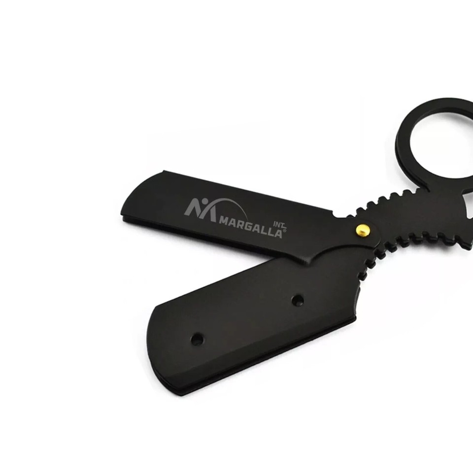 Professional Barber Finger Razor Straight Beard Head Shaving Cut Throat ...