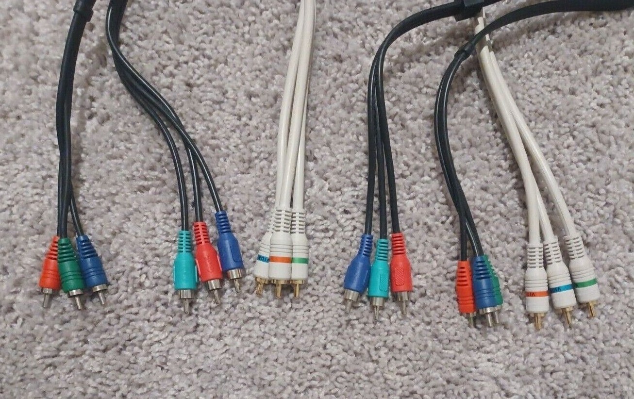 Component Video Cable 3 RCA 6 ft RGB HDTV DVD VCR | eBay