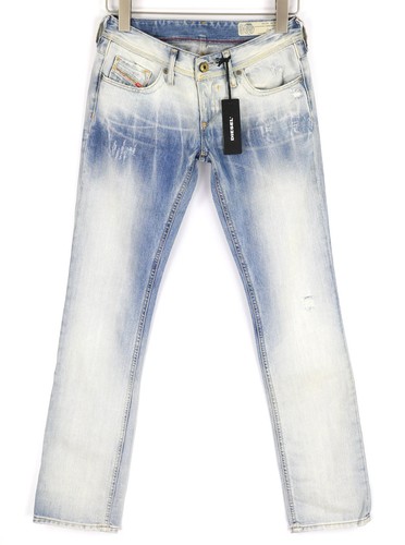 DIESEL Lowky 0812B Women Jeans W25/L32 Regular Slim Straight Low Waist ...