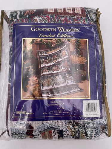 Goodwin Weavers Heritage Village Afghan #W2041 | eBay