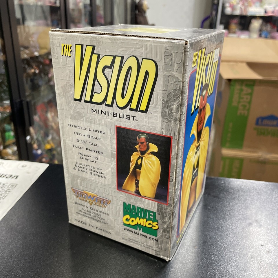Marvel Mini Bust Bowen Design 2000 Vision 1/8th Scale Limited 3637/ ...