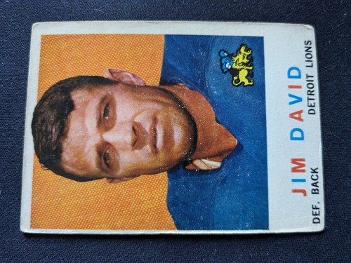 1959 Topps Football Card # 143 Jim David - Detroit Lions (VG) | eBay