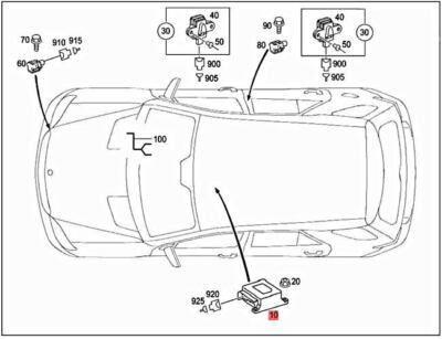 Genuine MERCEDES V251 W164 X164 GL-CLASS X164 Control unit 1648205785 ...