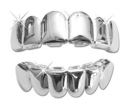 Platinum Teeth With Diamonds