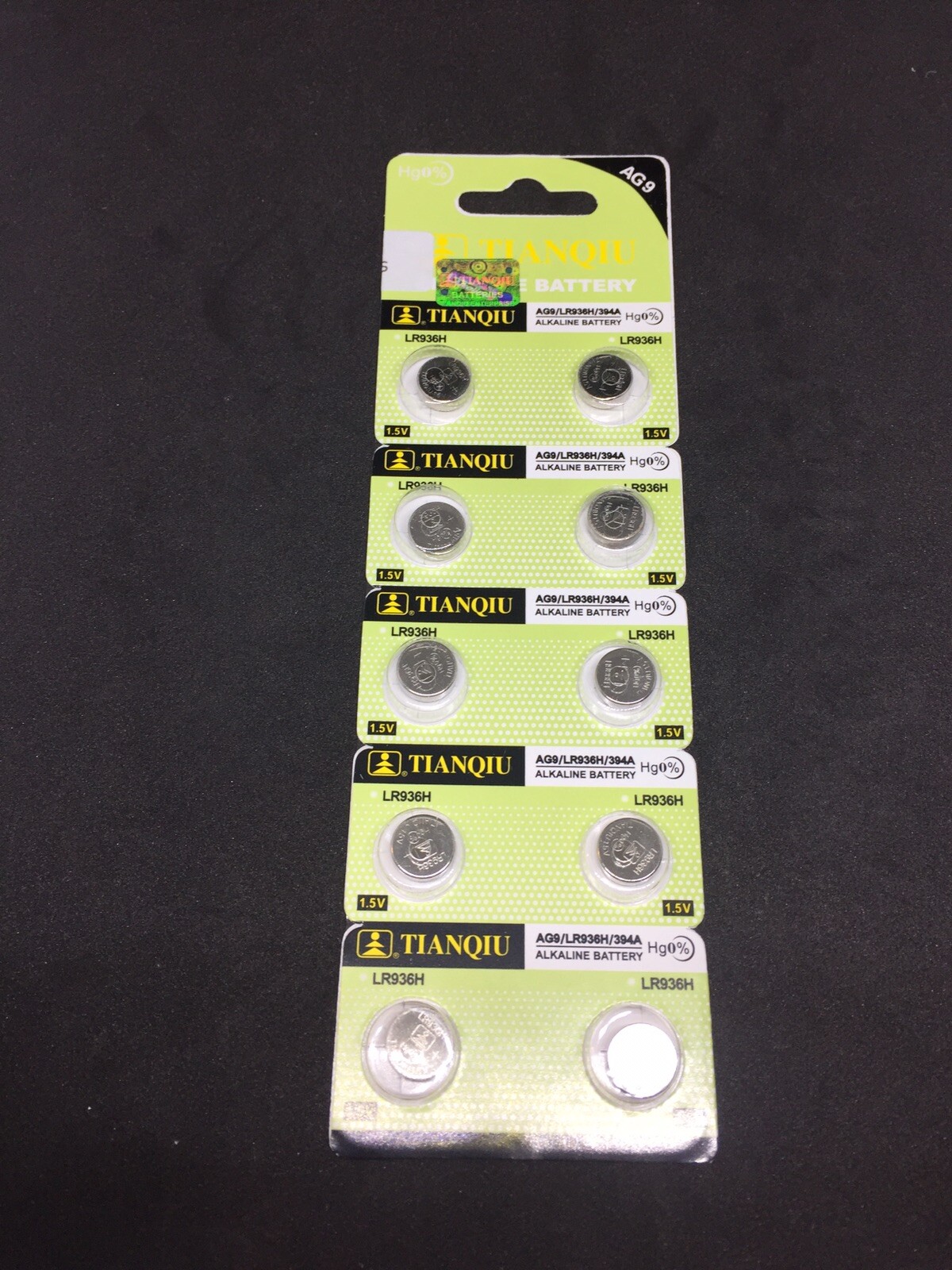 1-10 Pack AG9 394A 394 SR936SW LR936 LR45 SR45 SR93 Alkaline Watch ...