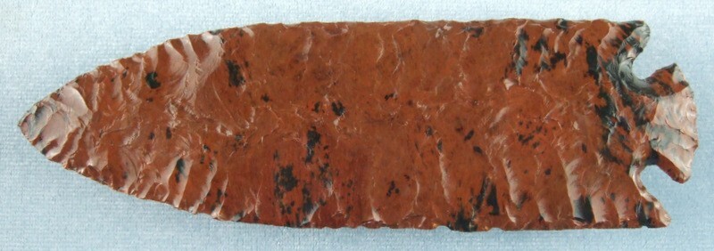 Exceptionally Fine 5 1/4" Nevada Elko Corner Notched Point with COA ...