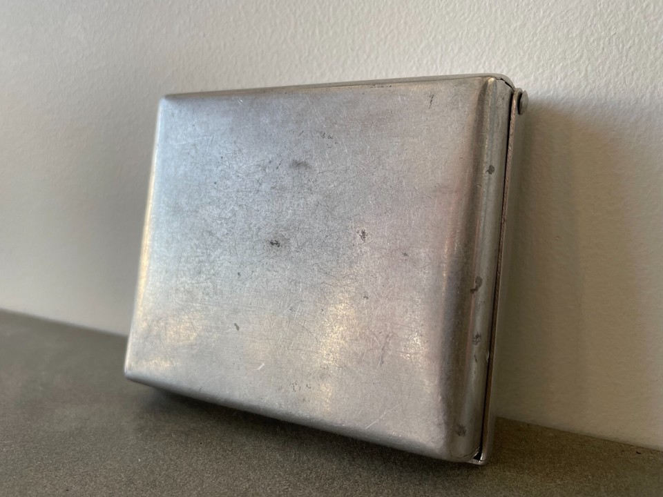 WW2 German Soldier Cigarette Case w "Cologne Coat of Arms" - Trench Art ...