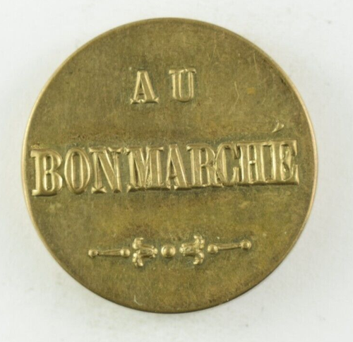 1870s-80s Au Bon Marche French Department Store Employee Uniform Button ...