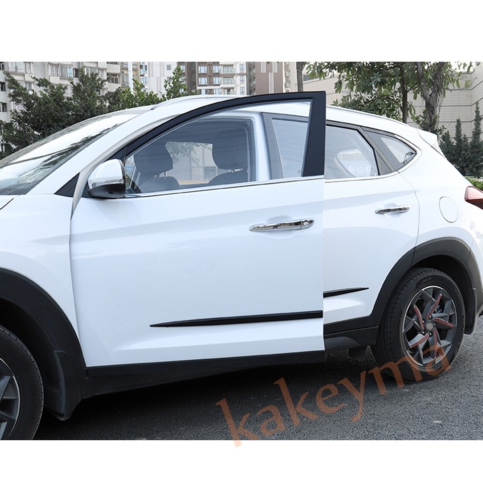 Car Door Body Guard Cover Side Molding Decor Trim Universal Black ...
