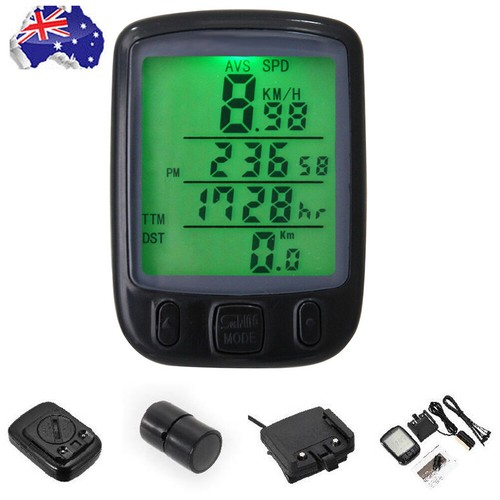 Wireless Cycling Bike Bicycle LCD Cycle Speedometer Computer Odometer ...