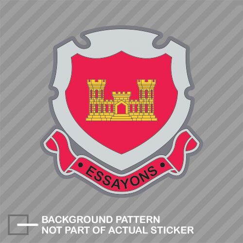 Army Corps of Engineers ESSAYONS Crest Sticker Decal Vinyl military ...