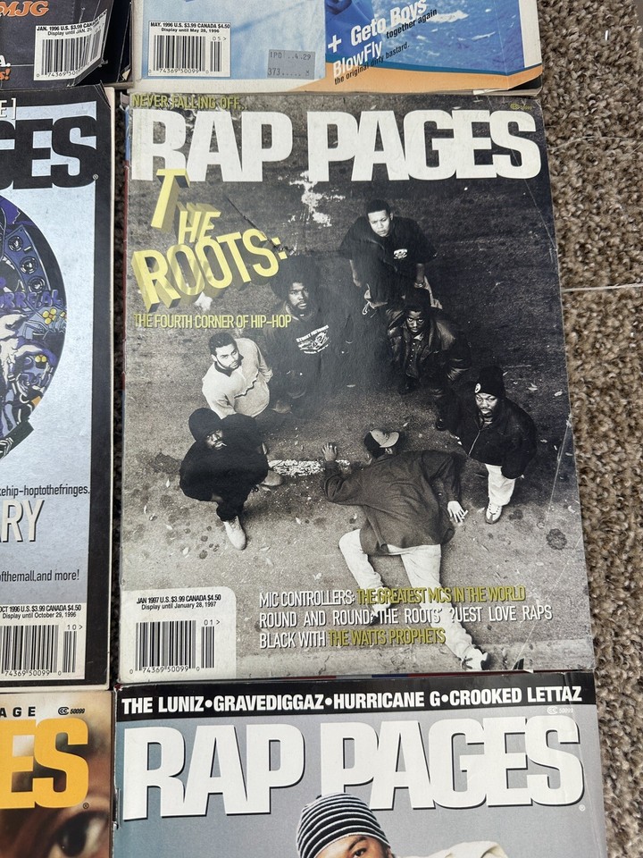 Rap Pages Hip Hop Magazine 1995-1997 Lot Of 17 - Eazy E, The Roots, Etc ...