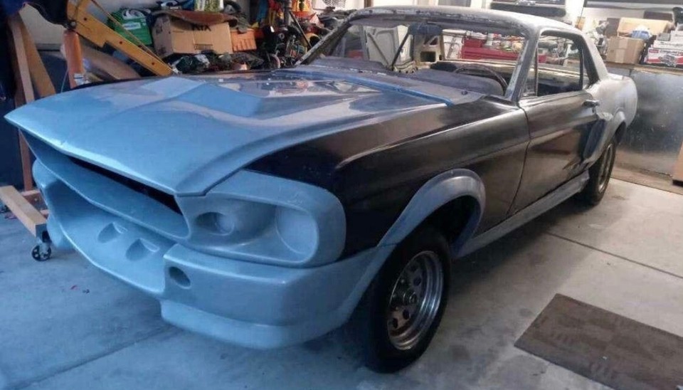 1967 1968 Mustang 17 piece body kit eleanor style FASTBACK made in USA ...