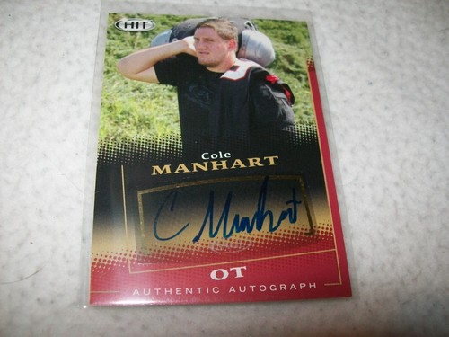 2015 SAGE HIT RED RC COLE MANHART AUTOGRAPH AUTO #A69 NEBRASKA-KEARNY ...