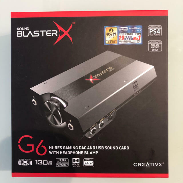 Creative Sound BlasterX G6 High sound quality SBX-G6 Portable Hi-res ...