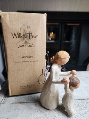 Willow Tree "Guardian Angel" Sculpted Hand-Painted Figure- angel/baby ...